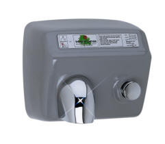 World Dryer Hand Dryer : DA Series Stamped Steel Push Button Surface ...
